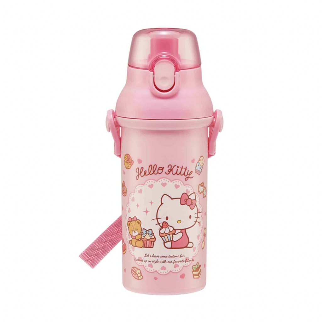 Hello Kitty Water Bottle with Strap 16.23oz (480ml) - Japantastic