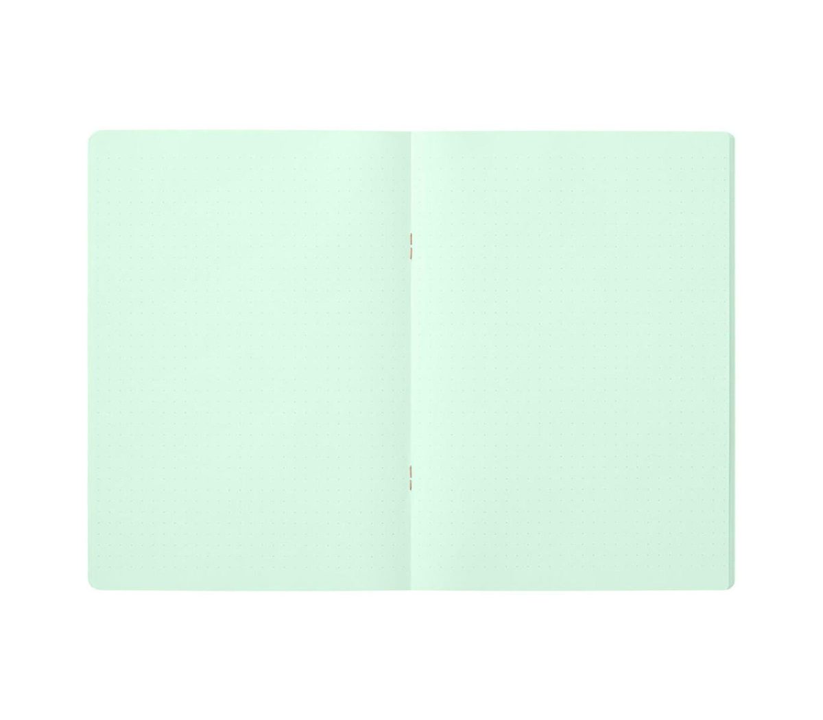 A5 Dot Notebook Colored Paper Green Midori - Japantastic