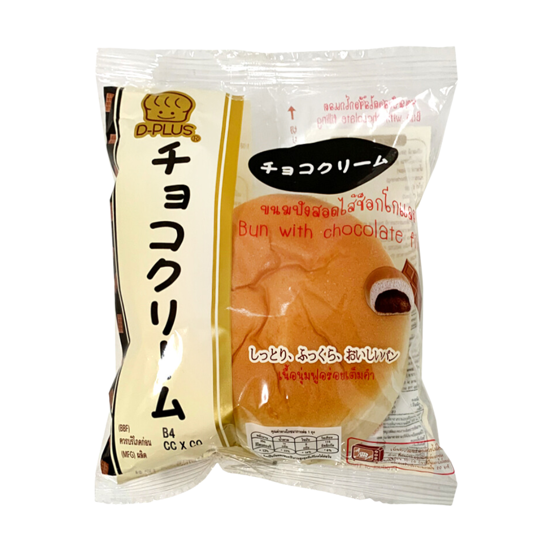 D PLUS Baked Wheat Cake with Chocolate Filling 75g - Japantastic