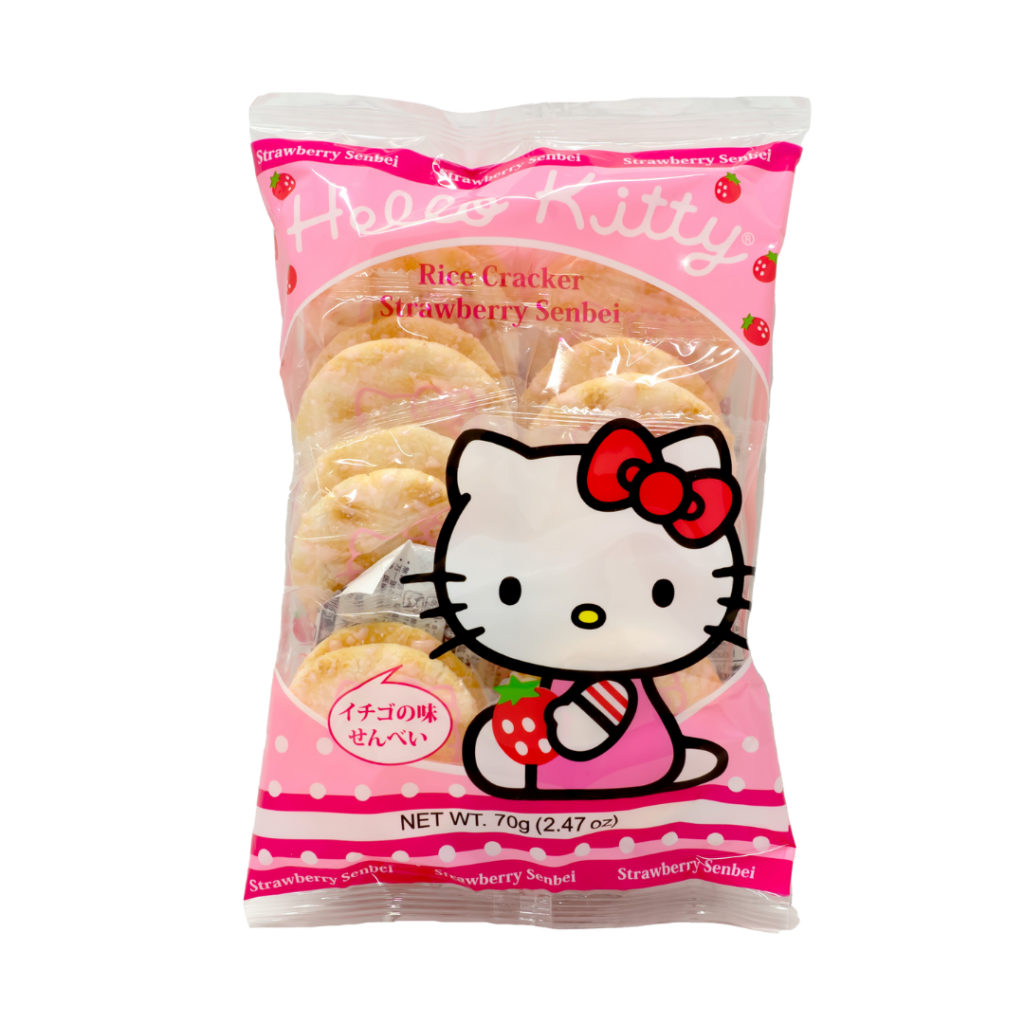HELLO KITTY Strawberry Senbei Cracker 70g - Japantastic