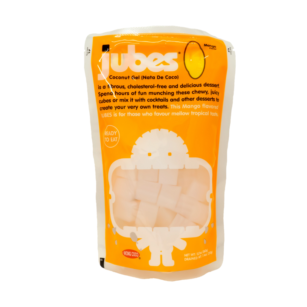 Wong Coco Jubes Nata De Coco with Coconut Water Mango Flavor 360g ...