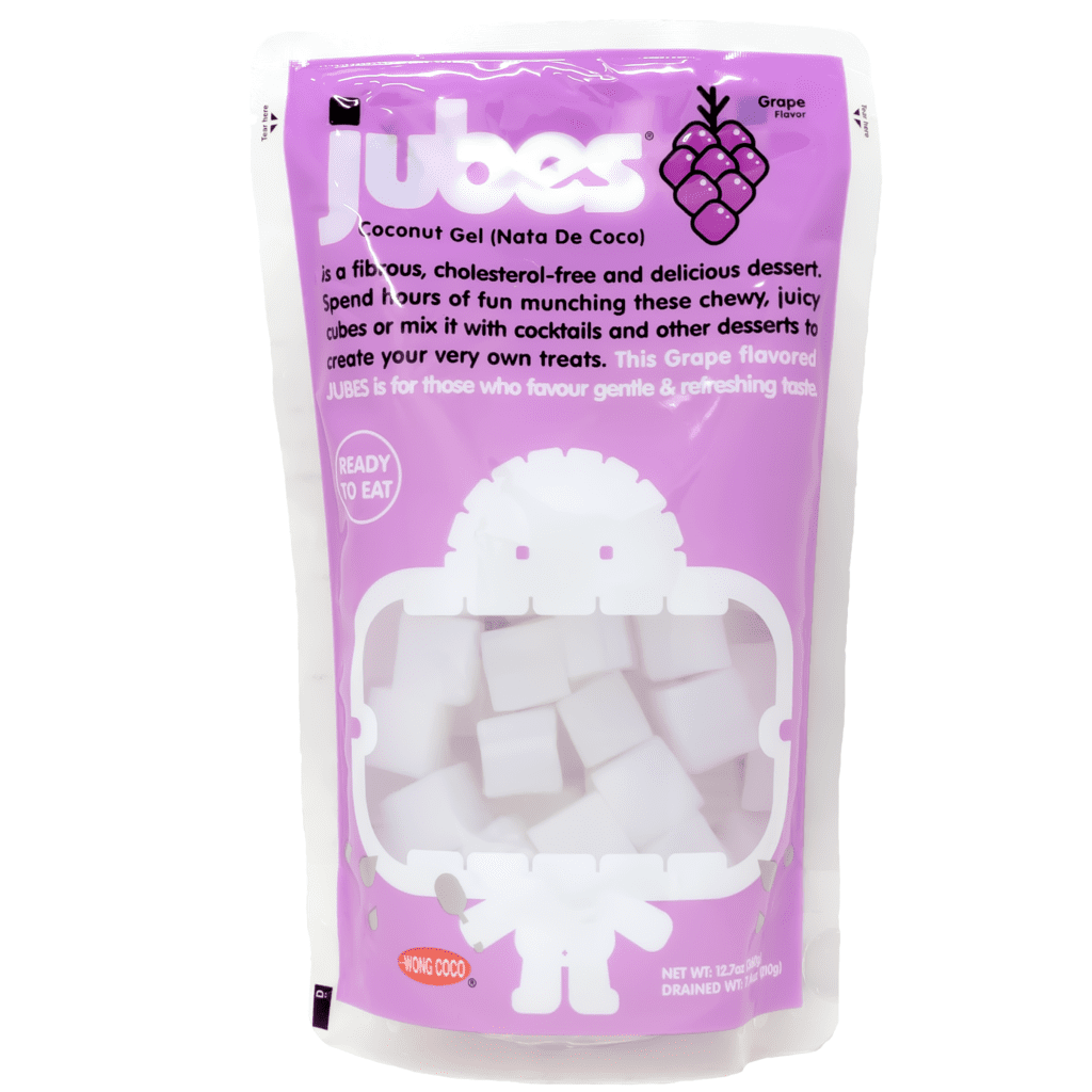 Wong Coco Jubes Nata De Coco Grape Flavor 360g - Japantastic