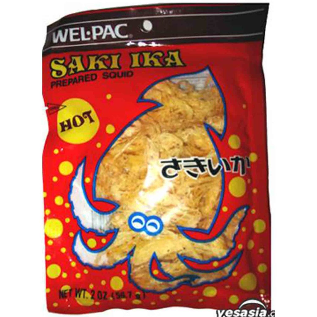 Wel-Pac Saki Ika Original Prepared Hot Shredded Squid 0.75oz/21.3g ...